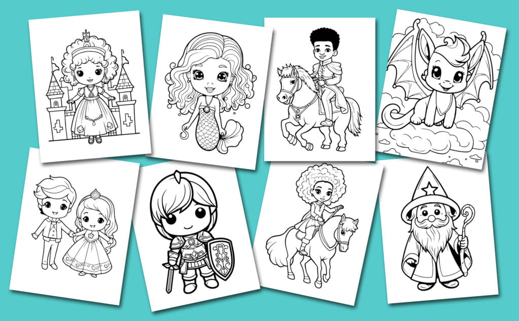 Magical Fairytale Colouring Book for Kids - Captain Colouring Book