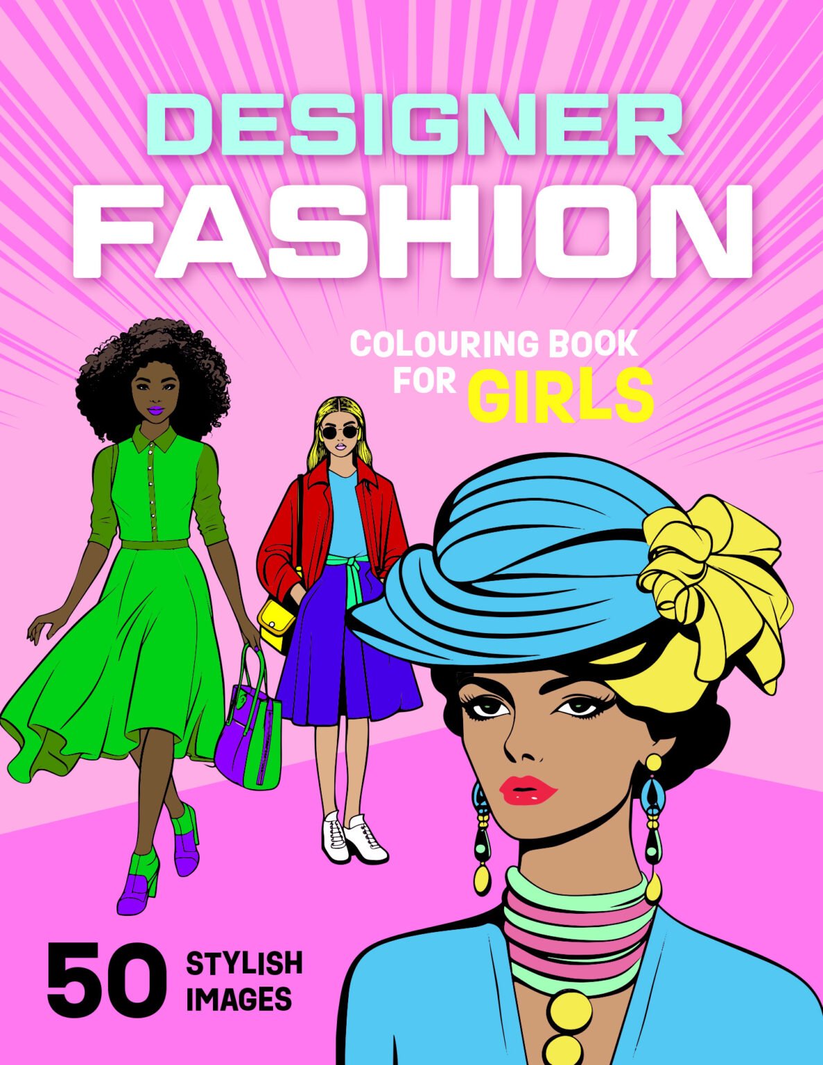 Designer Fashion Colouring Book for Girls - Captain Colouring Book