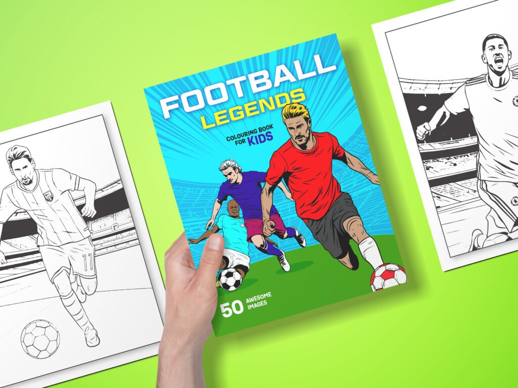 Football Legends Colouring Book for Kids - Captain Colouring Book