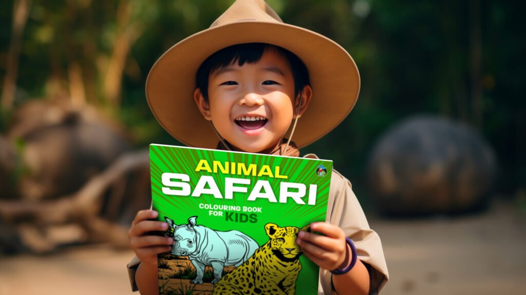 Animal Safari Colouring Book for Kids - Captain Colouring Book