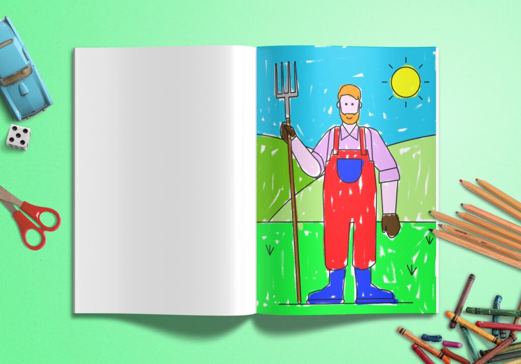 Jumbo Farm Colouring Book for Toddlers - Captain Colouring Book