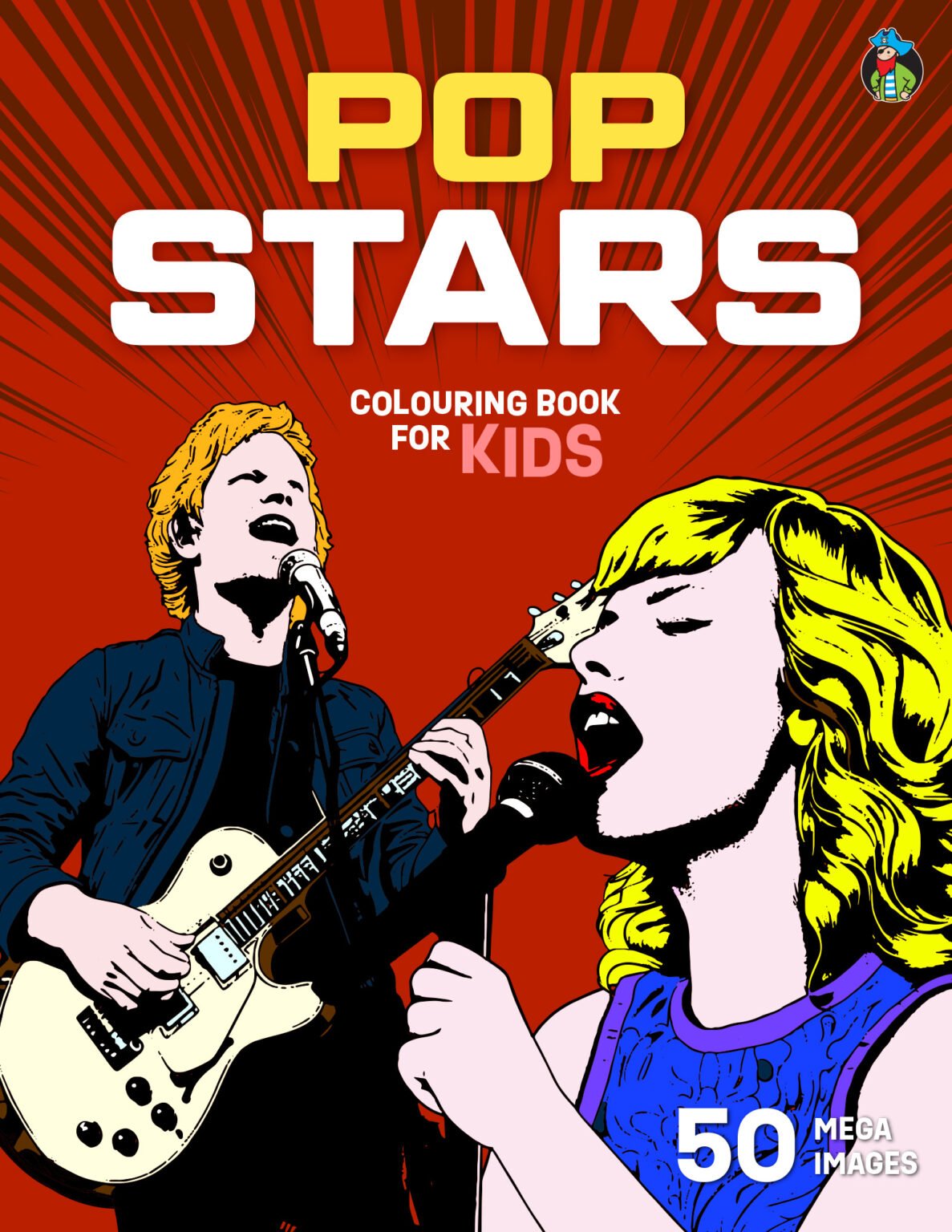 Pop Stars Colouring Book for Kids - Captain Colouring Book