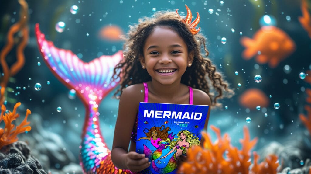 Mermaid Colouring Book for Kids - Captain Colouring Book