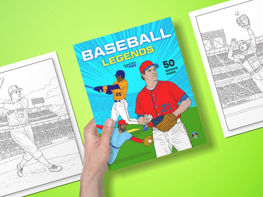 Baseball Legends Coloring Book for Kids - Captain Colouring Book