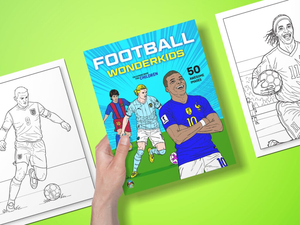 Football Wonderkids Colouring Book for Children - Captain Colouring Book