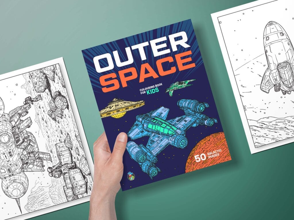 Outer Space Colouring Book for Kids - Captain Colouring Book